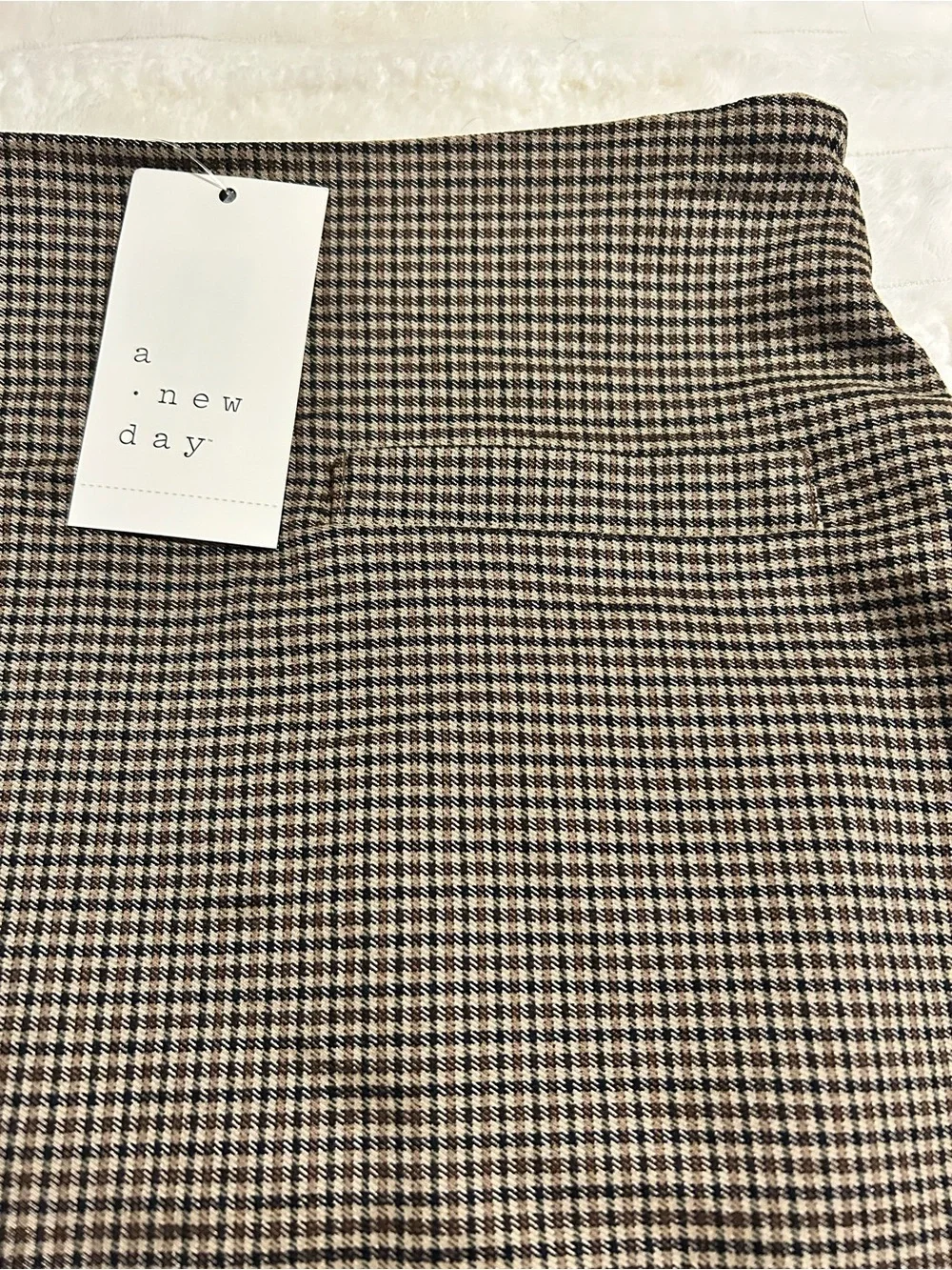 a new day | Skirts | A New Day Brown Houndstooth Mini Skirt | Poshmark